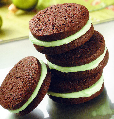 Chocolate Mint Sandwich Cookies Recipe - Baking and Desserts