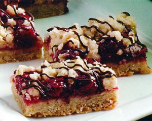 Chocolate-Drizzled Cherry Bars Recipe - Baking and Desserts